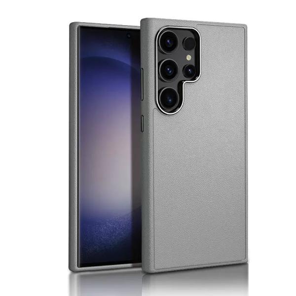 Quality High Elasticity TPU Silicone Leather Phone Case with Raised Edges Protecting for sale