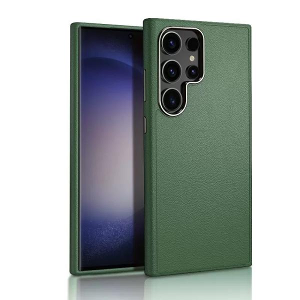 Quality High Elasticity TPU Silicone Leather Phone Case with Raised Edges Protecting for sale