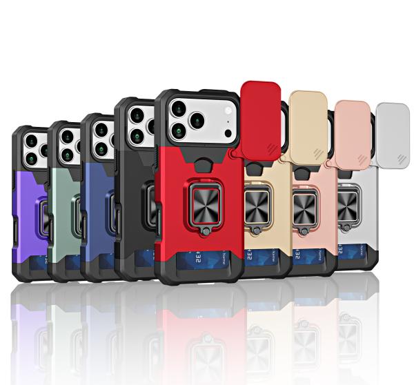 Quality Shock Absorbing TPU Phone Case Multi Functional With Metal Ring for sale