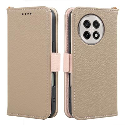 China Magnetic Buckle Kickstand 3 Card Flip Wallet Case for Huawei OPPO for sale