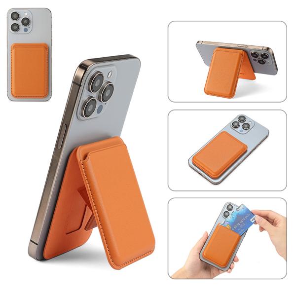 Quality Kickstand Magsafe Card Wallet Magnet Card Slot for Phone Support for sale
