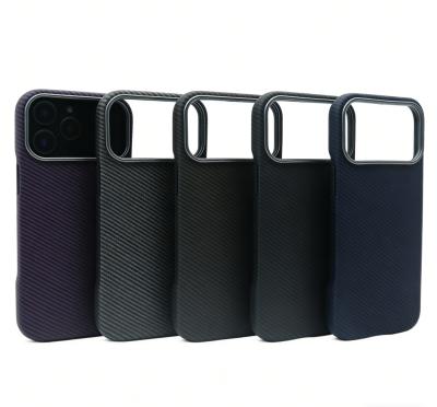 China Customizable Logo  Carbon Fiber Leather Phone Case with OEM/ODM service for sale
