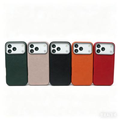 China Customized Litchi Grain Leather Wrapped Phone Case  with OEM/ODM service for sale