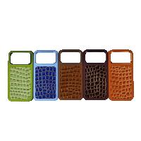 China Croc Embossed Leather Phone Case Bulk for sale