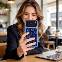 China Croc Embossed Leather Phone Case Bulk for sale