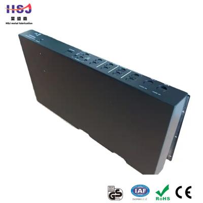 China Oem stamping processing punch sheet metal parts metal enclosures manufacturing powder coating part à venda