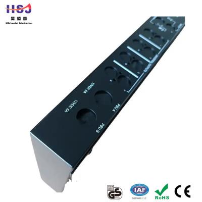 China Oem stamping processing punch sheet metal parts metal enclosures manufacturing powder coating part à venda