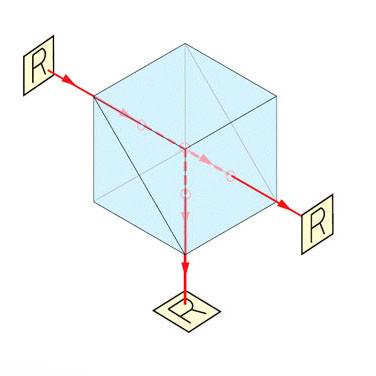 Cina cubo di vetro ottico di polarizzazione di 50mm del beam splitter a banda larga di ottica BK7 in vendita
