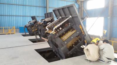 China Medium Frequency Coreless Induction Melting Furnace 1200kg Capacity for sale