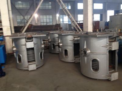 China 1000KG Capacity Main Frequency Aluminum Melting Furnace in Work Shop for sale