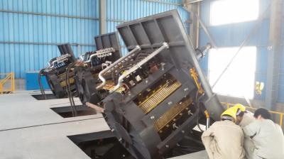 China Automatic Induction Furnace / Magnesium Melting Furnace With Hydraulic Tilting System for sale