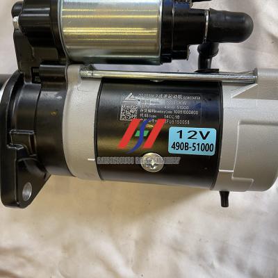 China 490B-51000(MX) 12V 3KW Starter Motor | High-Durability Engine Starter Components for sale
