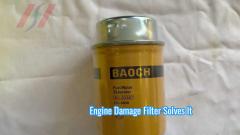 Excavator Fuel Filter Protects Engine