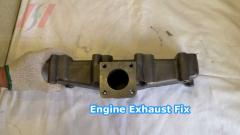 Isuzu 4BG1 Hitachi Excavator Water Pump Exhaust Manifold