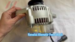 Komatsu 4D94 Alternator 12V 45A Power Up