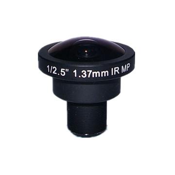 China 1/2.5" 1.37mm 5Megapixel S-mount M12 Mount 183degree IR Fisheye Lens, 5MP Panoramic camera lens for sale