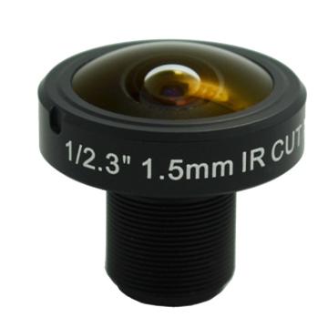 China 1/2.3" 1.5mm 10Megapixel S mount M12 180degree Fisheye Lens for IMX172 MT9F002, Drone UAV 360VR lens for sale