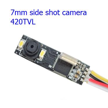 Mini módulo estupendo de la cámara del IR para el endoscopio, tiro lateral, 7m m anchos, 1/5" Cmos, AWB auto, 420TVL, DC3.5V~6V