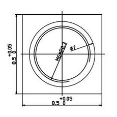 China M6*0.3 Mount Board Lens Holder for CCD & CMOS sensors, plastic for sale