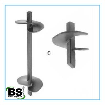 China High Load floor slab support system Steel helical anchors with 0.138 - 1 inch Thickness for sale