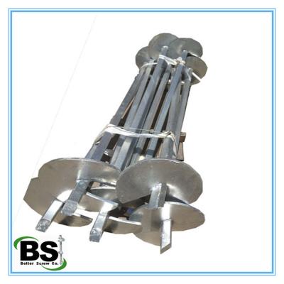 China deep foundation system use square lead helical screw piles for sale