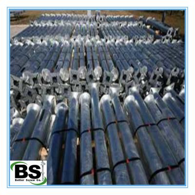 China Hot dip galvanized screw piers foundation construction for support mobile home for sale
