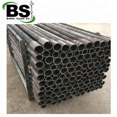 China Round Corner 5mm Radius Square Bar Shaft Helical Piles for sale