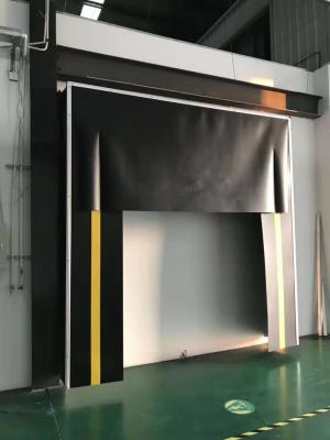 China Selos e abrigos industriais da doca de carga do recipiente do armazém com listras amarelas à venda