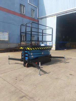 China 6m mobile hydraulic lift with mobile scissor arm structure and 1800*1000mm platform size for sale