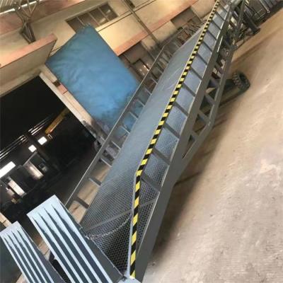 China Carretilla elevadora que descarga la elevación hidráulica de la rampa del muelle por la bomba manual rápidamente y eficientemente en venta