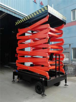 China With Emergency Safety Manual Valves Red Color Portable Mobile Aerial Working Table for sale