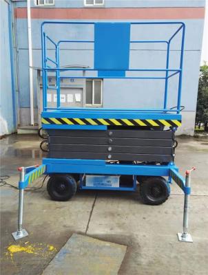 China Have Manual Lowering Valve And 24VDC Battery Voltage Scissor Mobile Access Platform for sale