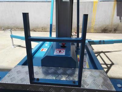 China Emergency Safety Lowering System Mobile Portable Aerial Single mast Lift Platform for sale