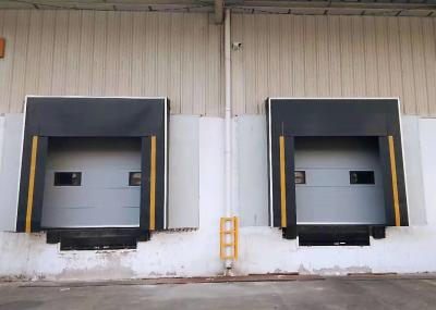 China Selos e abrigos industriais da doca de carga do recipiente do armazém com listras amarelas à venda