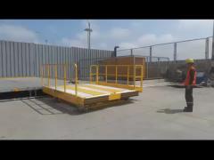 scissor dock lift with electric roller conveyor is wide range in logistic industry