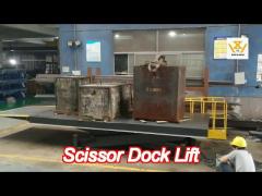 warehouse hydraulic dock lift with super length electric lip 1550mm