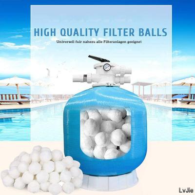 China Circulación material del tratamiento de aguas de la bola del filtro de la piscina del filtro de la bola de la fibra de poliéster de las aguas residuales en venta