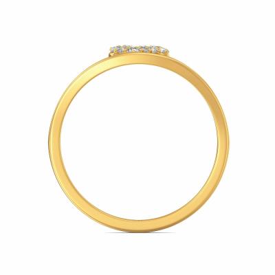 Cina Anello di oro giallo di Joyalukkas 9K, cuore Diamond Engagement Ring delle ragazze in vendita