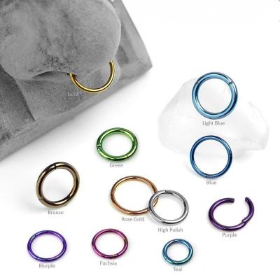China Lichte Titanium Oor Juwelen Vlinder Rug Titanium Clickers 20g Te koop
