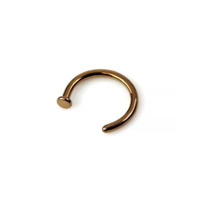 China 18g 20g Titanium Nose Jewelry Bronze Titanium Nose Hoop Stud Style for sale