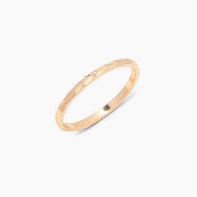 China 18K 316L Copper Finger Ring Extra Thin Shay Diamond Ring for sale
