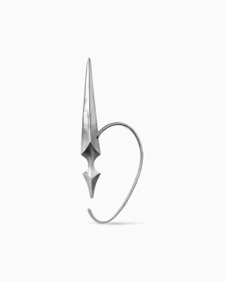 China Small Stylish  Waterproof Earrings Saber Silver Ear Cuff for sale