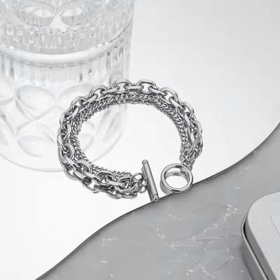 China Stainless Steel Men Jewelry Bracelets 17cm 19cm Mens Stainless Steel Bracelets for sale