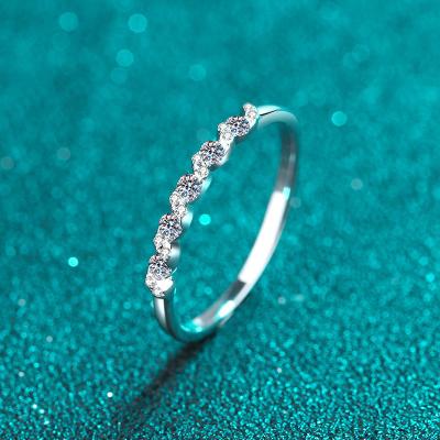 China Zilver 925 RVS Ring Gouden Moissaniet Diamant Dames Trouwringen Te koop