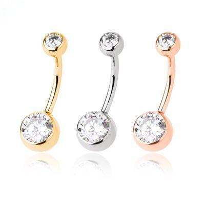 China Belly Button Rings Implant Grade Titanium Piercing Jewelry Wholesale for sale