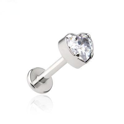 China Labret Body Piercing Jewelry Titanium Body Piercing Jewelry Threadless Push Pin Lips Studs for sale