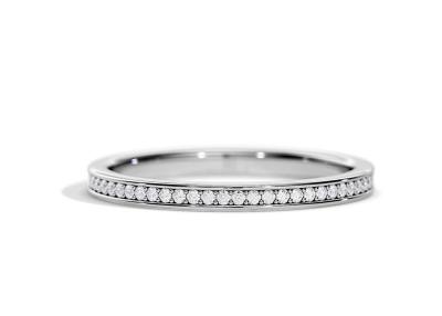 Cina Mezzo peso di Ring Stacking 0.36ct dell'oro di eternità 9K per l'anniversario in vendita