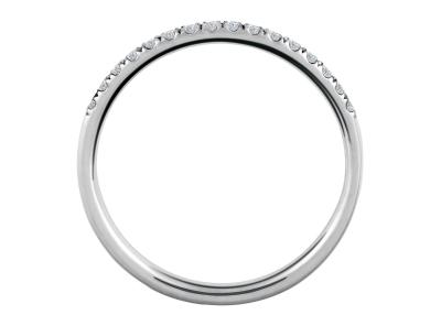 Cina Materiale delicato dell'argento dell'anello 925 dell'argento 9k di 1.3mm con 0.16Carat Moissanite in vendita