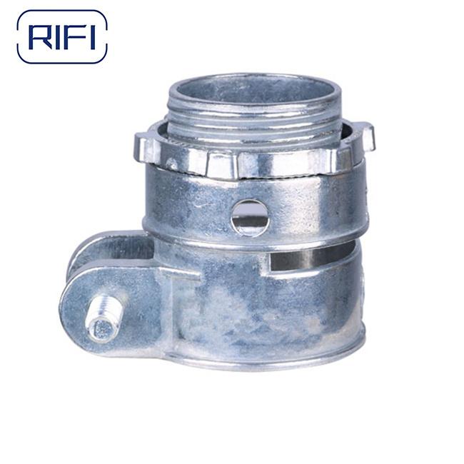 3/4 Inch Flexible Metal Conduit Straight Squeeze Connector Zinc Bx-Flex Squeeze Connector