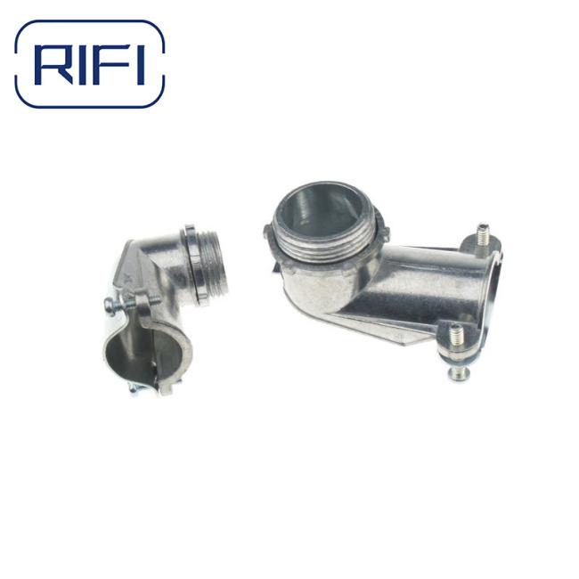 1/2&quot;-4&quot; Flexible Squeeze Connector Zinc Flexible Bx Angle Connector 90 Squeeze Type Bx-Flex Connector